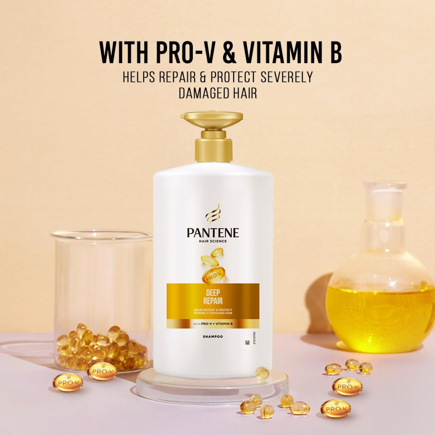 Pantene Hair Science Deep Repair Shampoo 1Ltr with Pro-Vitamins & Vita ...